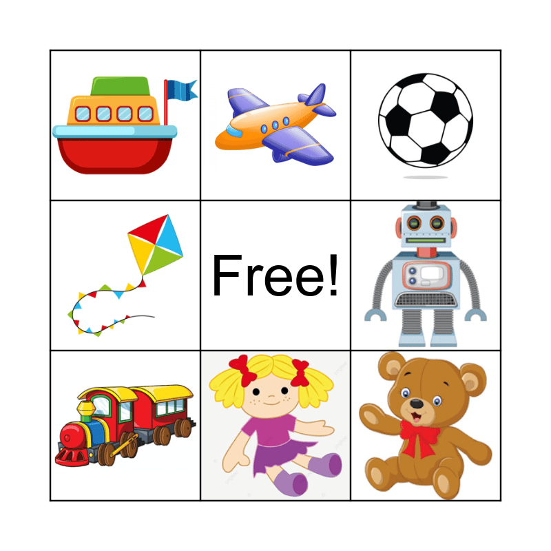 TOYS BINGO Card