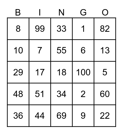 Mossley Hill Archery Club Bingo Card