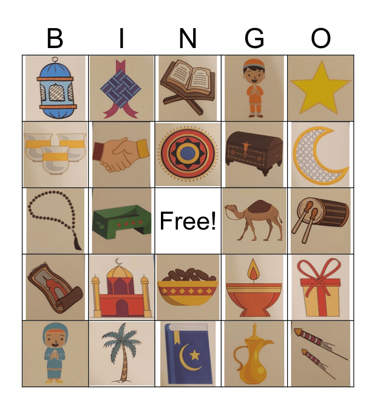 Eid Bingo Card