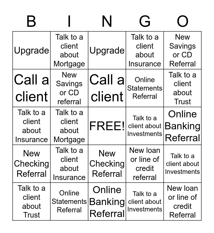 Talk, Talk, Talk Bingo Card