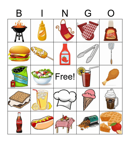 BBQ Bingo Card