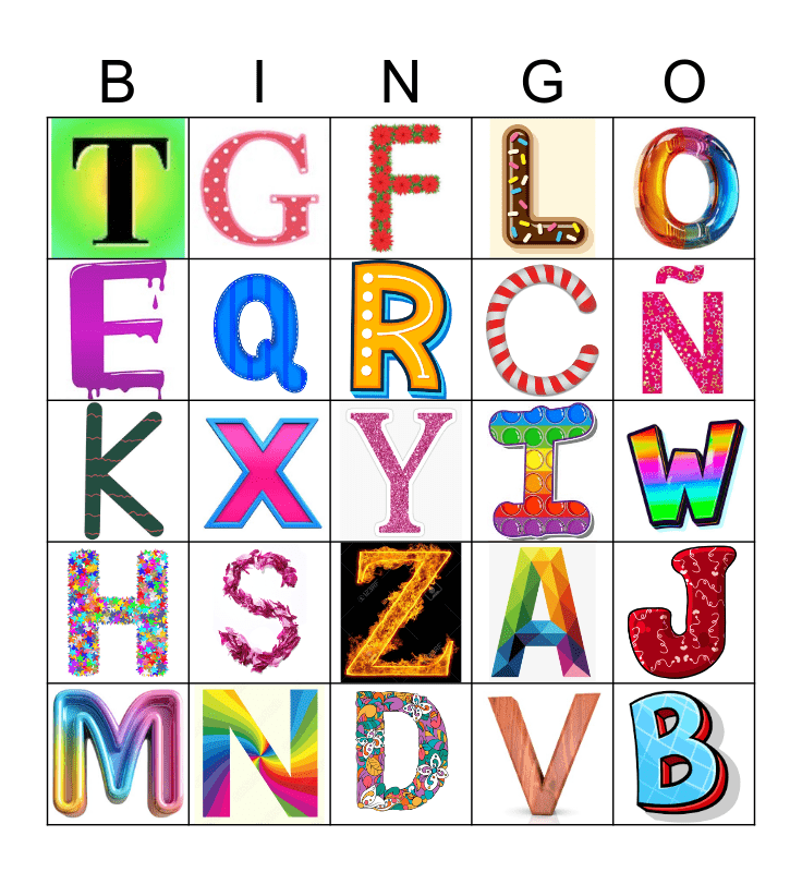El Alfabeto Bingo Card