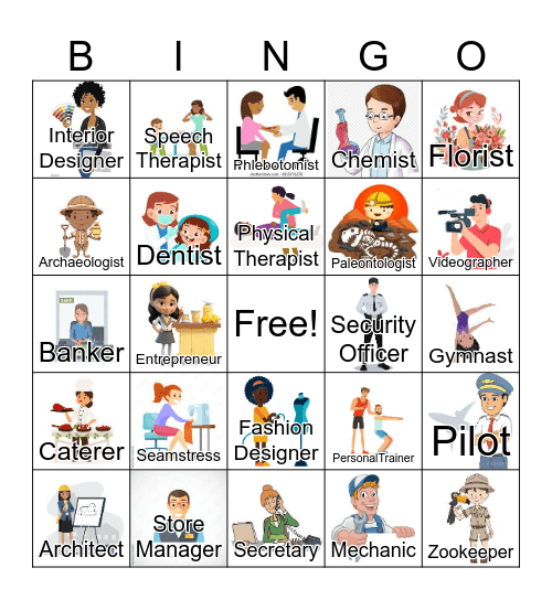 Career Bingo Card