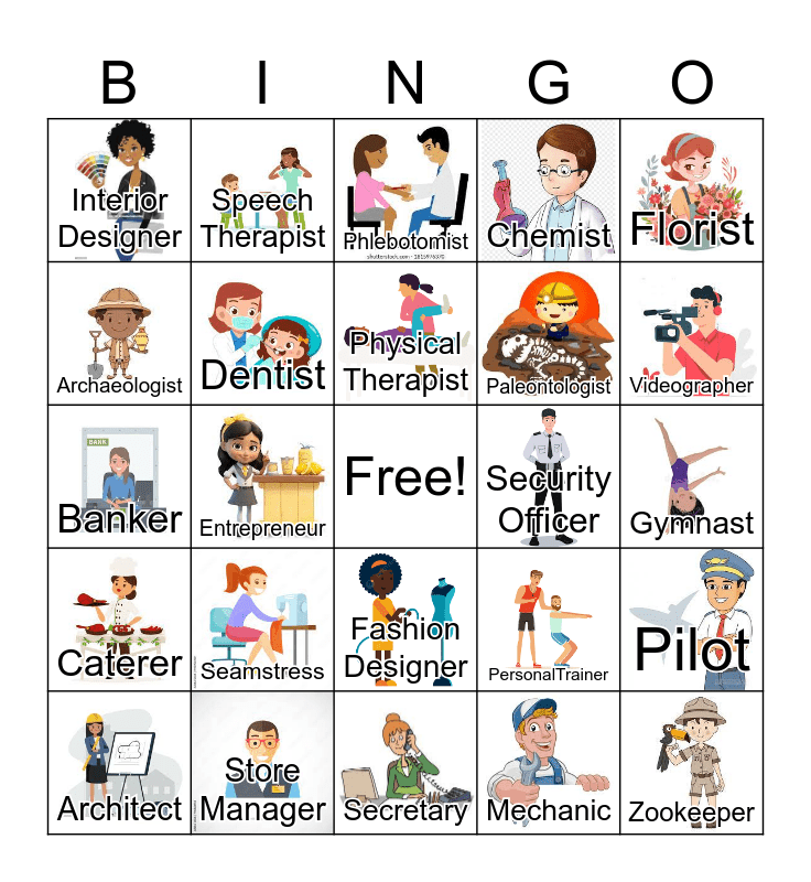 Career Bingo Card