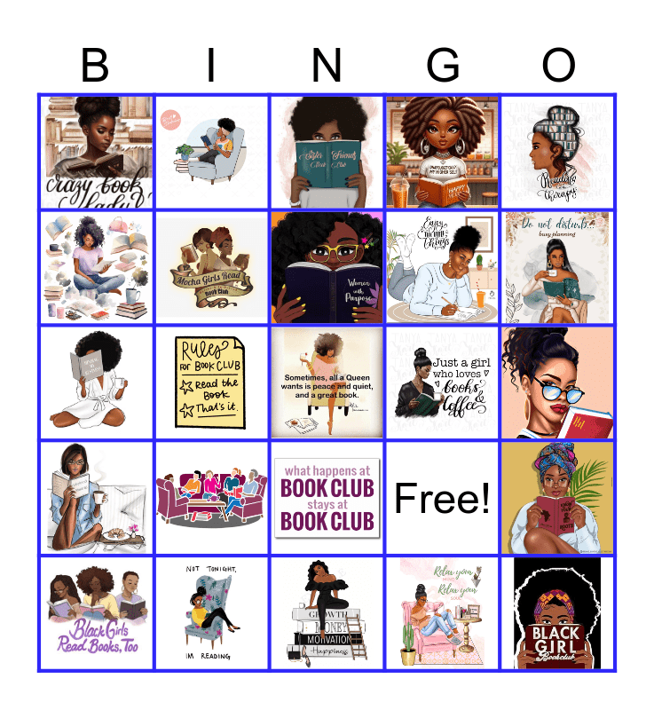 The Finding Joy Book Club Bingo Card