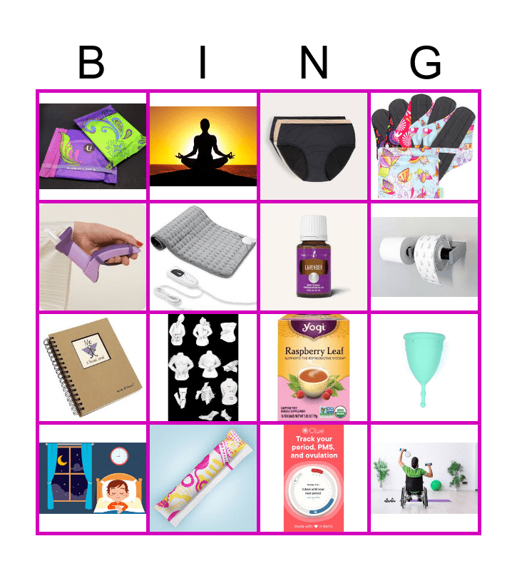 Period Bingo Card
