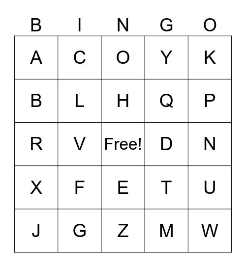 Find the Point Bingo Card