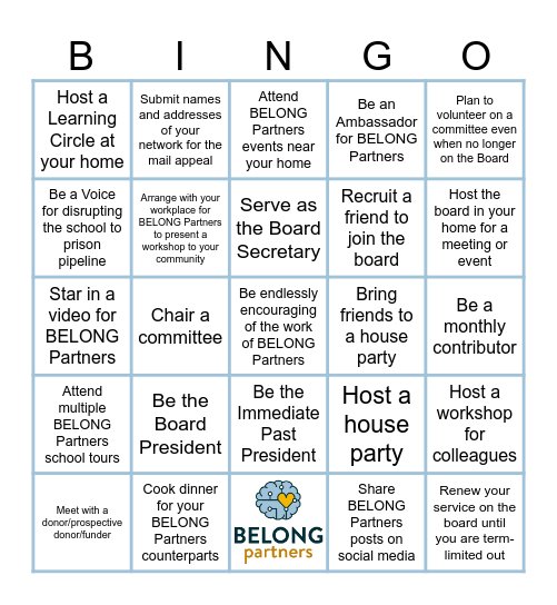 Be Like Jimmy! Bingo Card