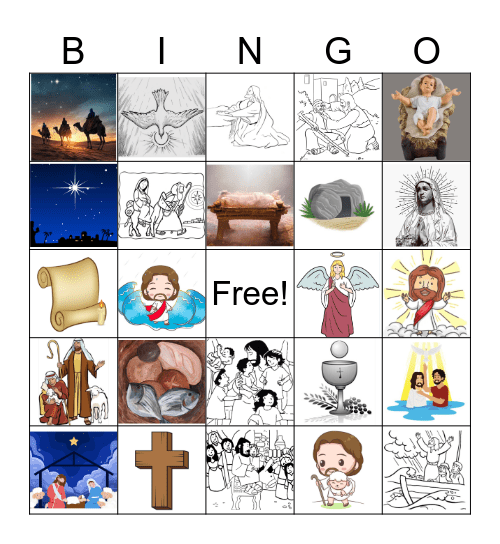 JESUS STORIES Bingo Card
