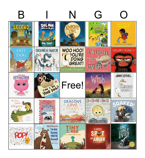 Book Bingo Card