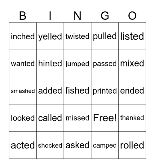 -ed Bingo Card