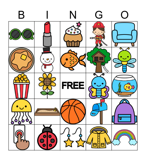 Compound Words Bingo Card