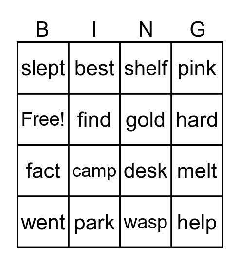 Final blends Bingo Card