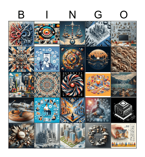 Design Theory Bingo Card