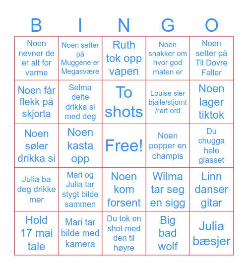 17 MAI Bingo Card