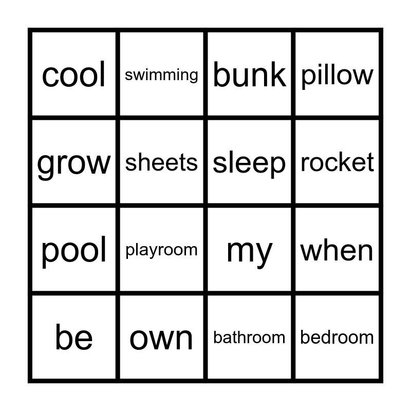 Pink 10 - So cool! Bingo Card