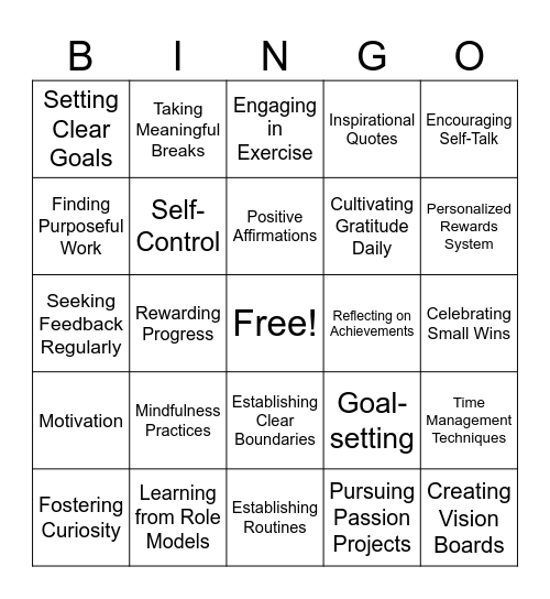 From Frazzled to Focused: Mastering Self-Regulation Skills Bingo Card