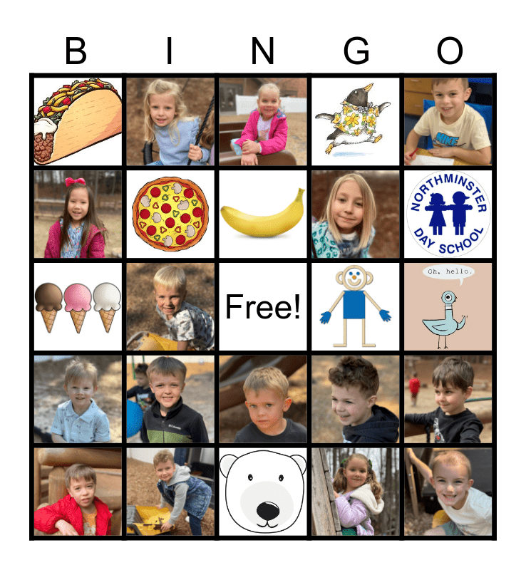 Polar Bear Bingo Card