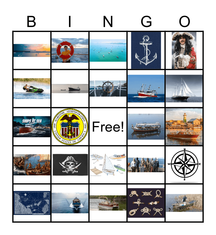 Maritime Bingo Card