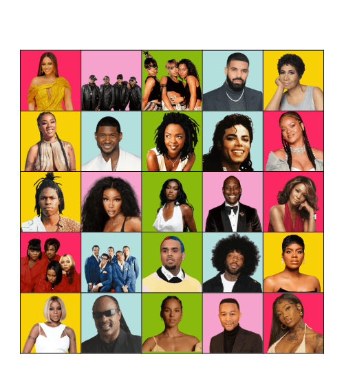 RNB BRUNCH Bingo Card