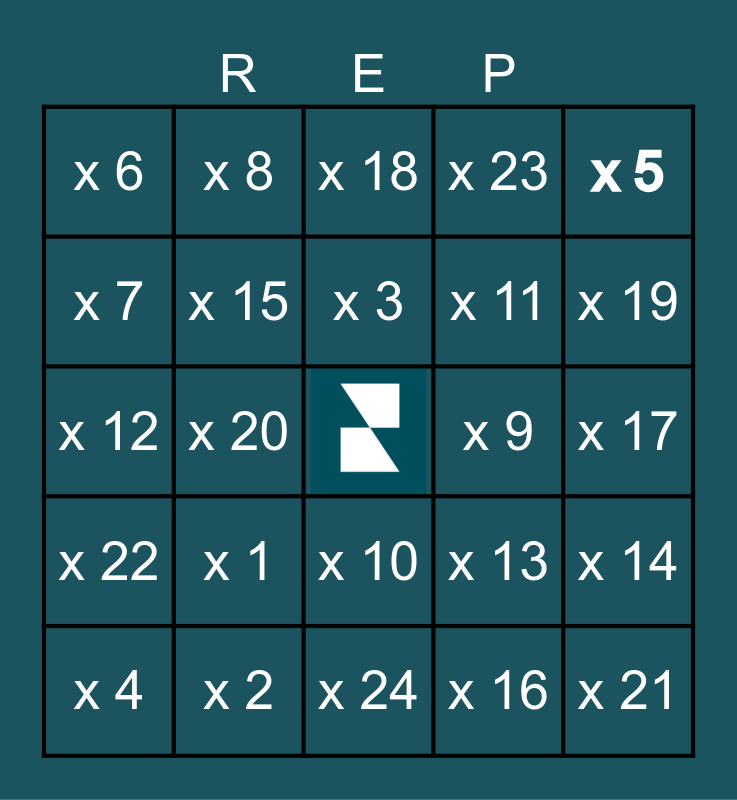 Reputation Name Mentions *** Bingo Card