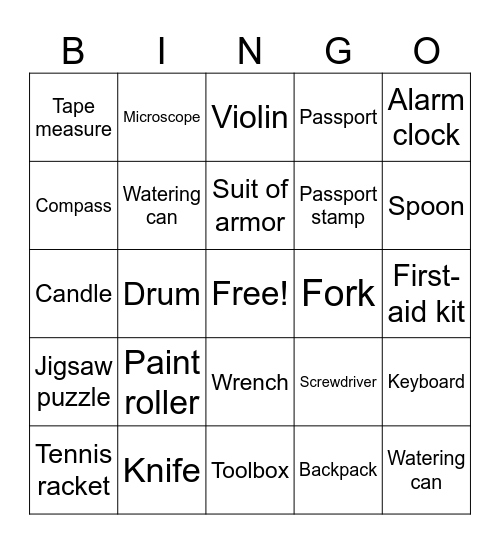 Clauses Bingo! Bingo Card