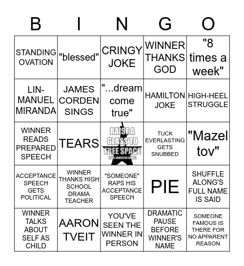 TONYS 2016 BINGO Card
