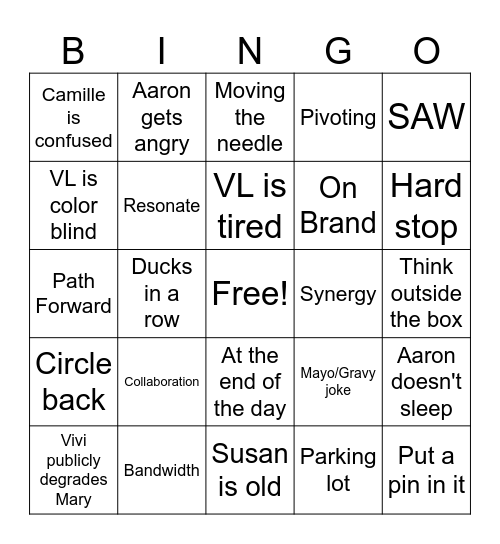 HR Bingo Card