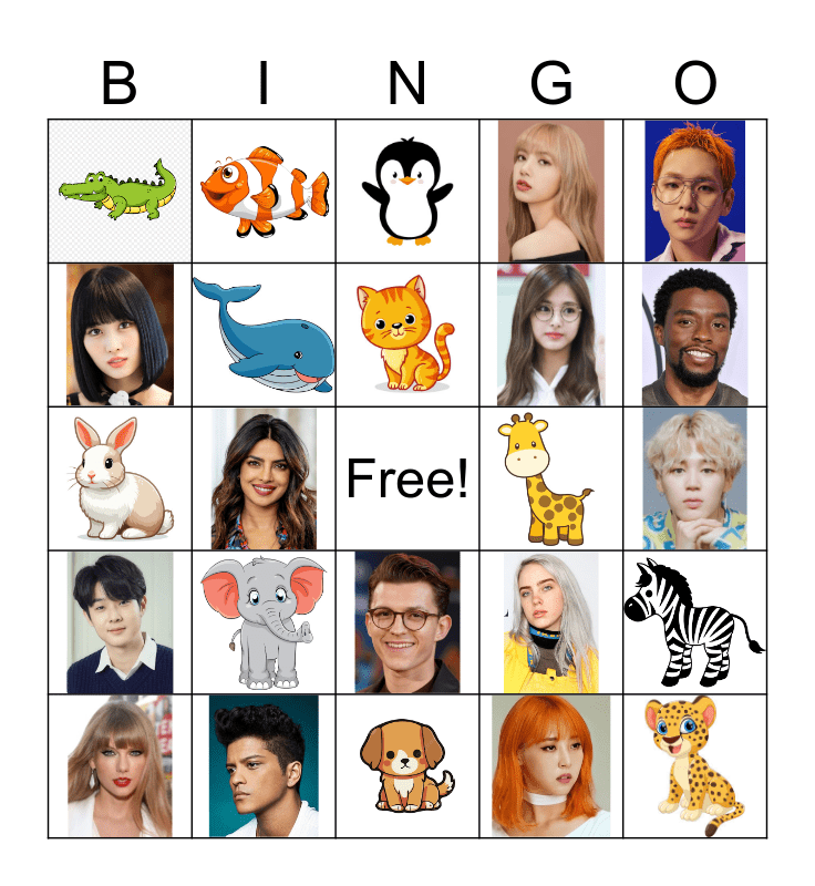 Describing Appearances Bingo Card