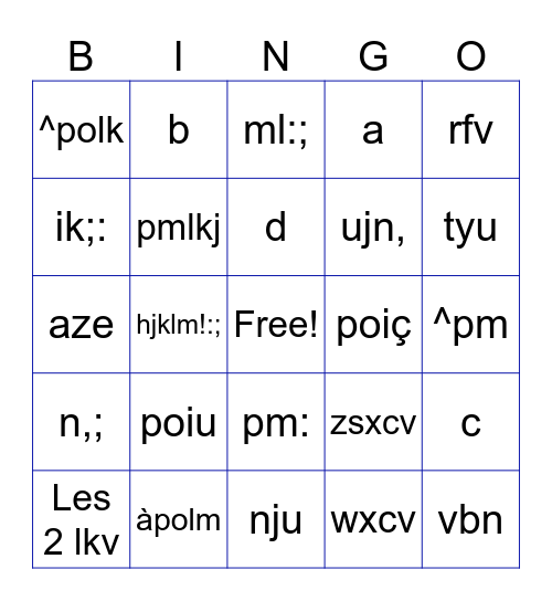Le MCO B-ingo Bingo Card