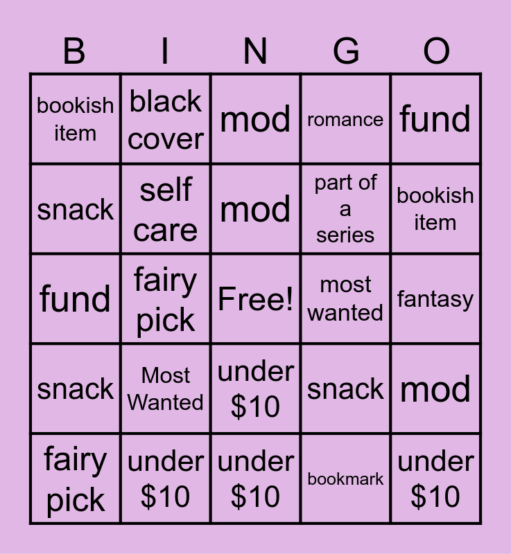 Dusty Gal Bingo Card