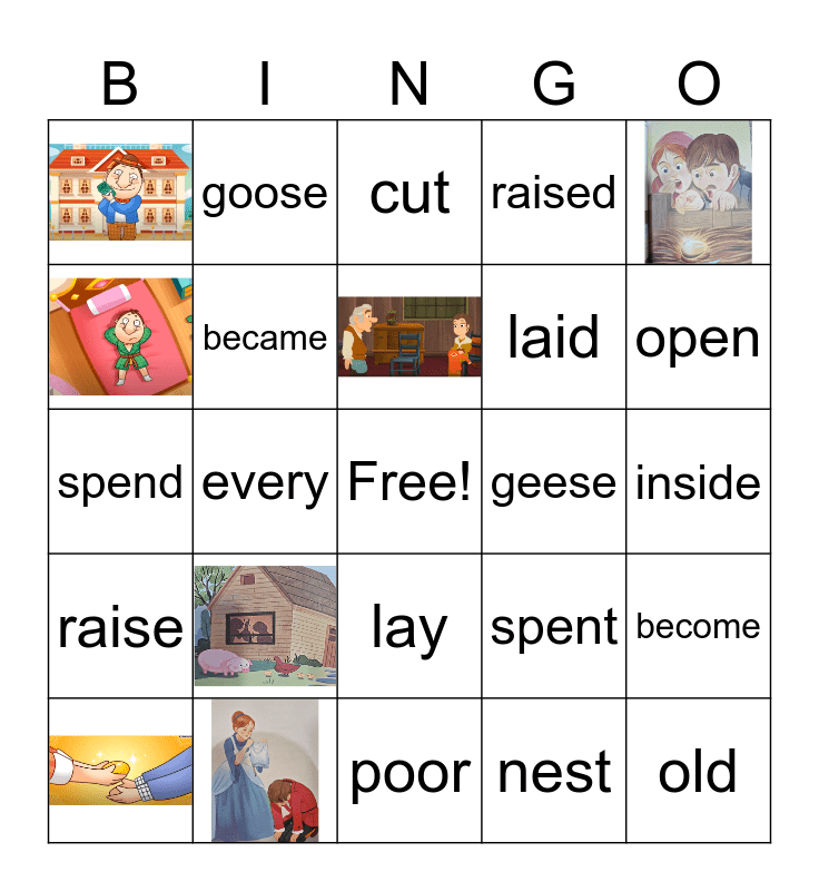 The Goose that laid the golden eggs Bingo Card