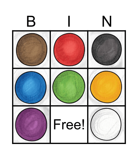 Farben Bingo Card