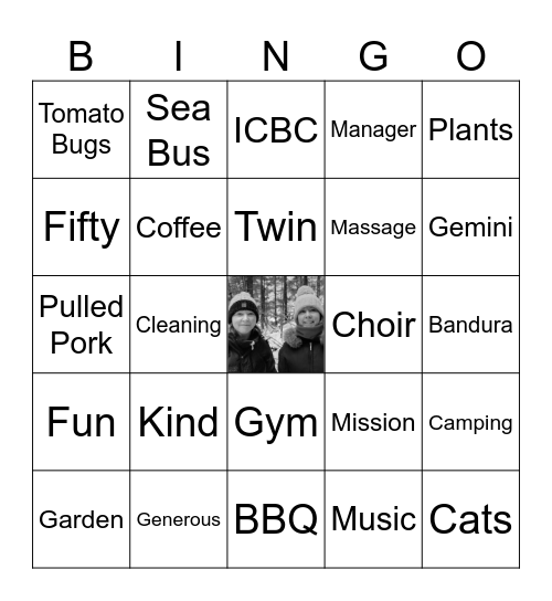 J & L Birthday BINGO! Bingo Card