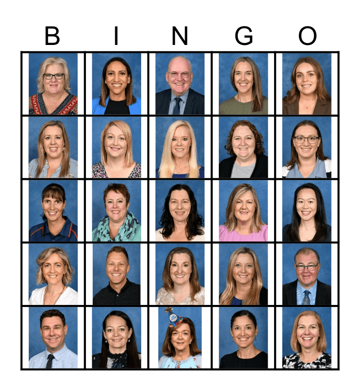 KCC STAFF BINGO Card