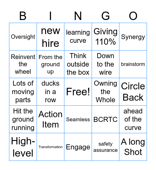 Program TownHall Bingo Card