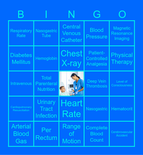 Medical Vocabulary Bingo Card