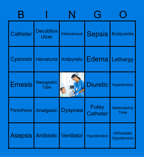 MEDICAL VOCABULARY BINGO Card