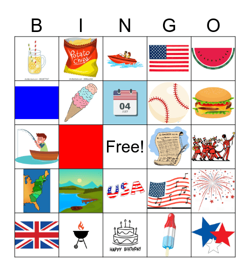 Happy Independence Day! Bingo Card