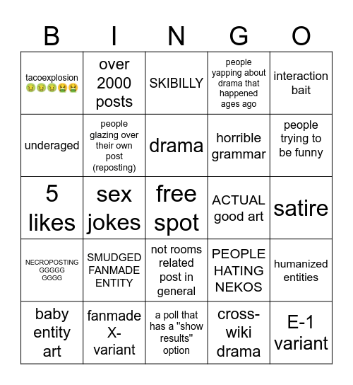 ir wiki bingo Card