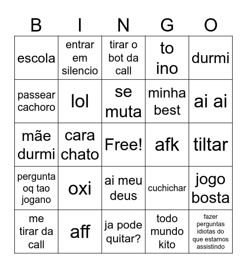 edu Bingo Card