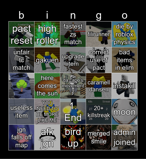 item asylum bingo Card