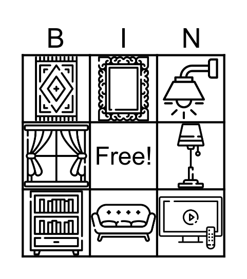 The Living Room Bingo Card