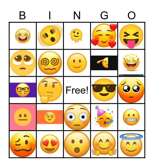 Emojis Bingo Card