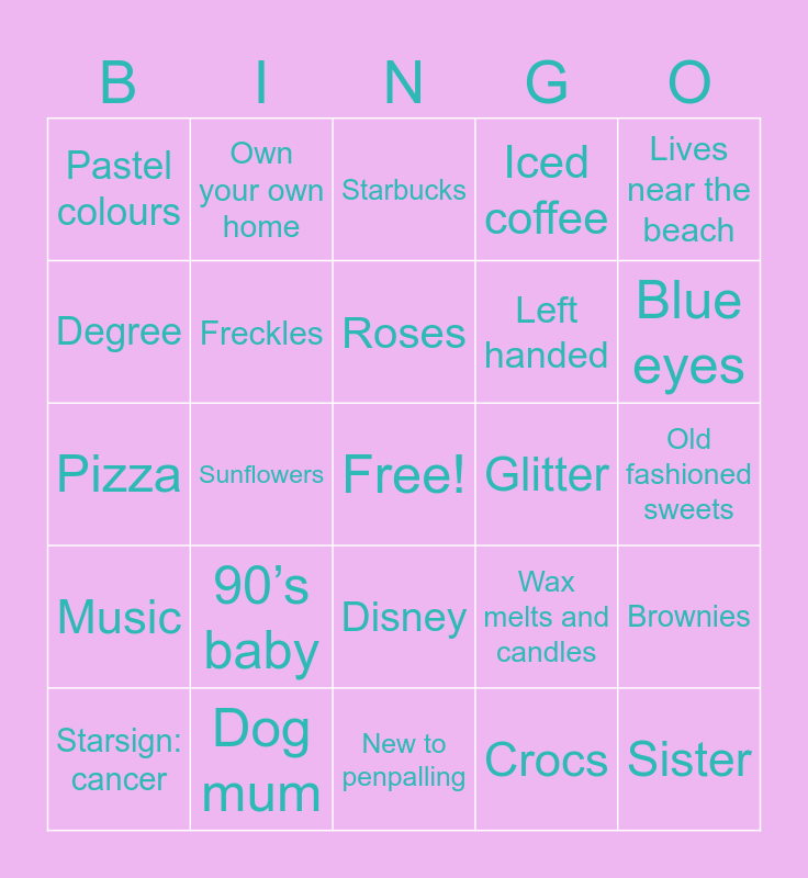 Charlotte’s bingo! Bingo Card