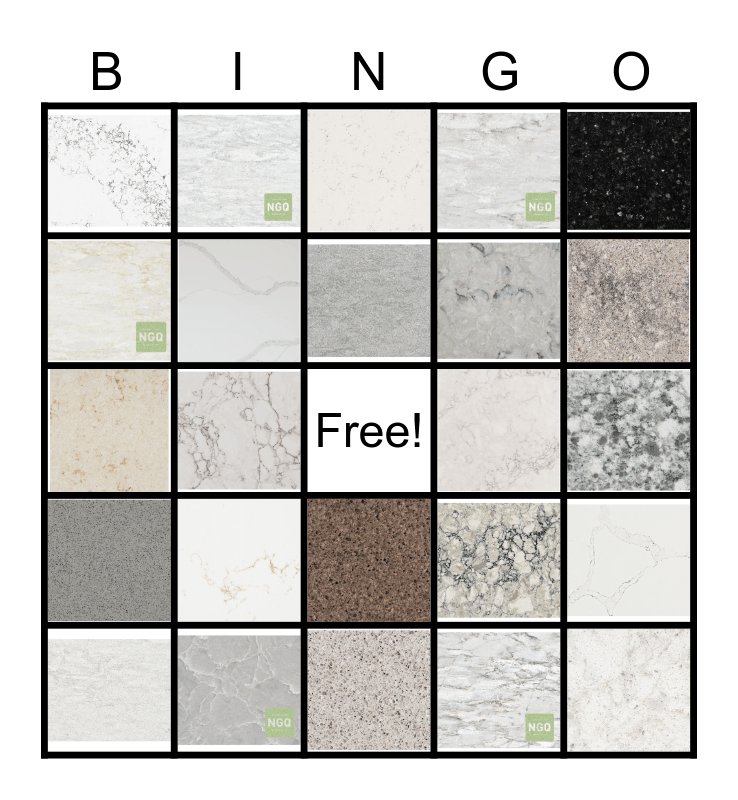 HanStone Bingo Card