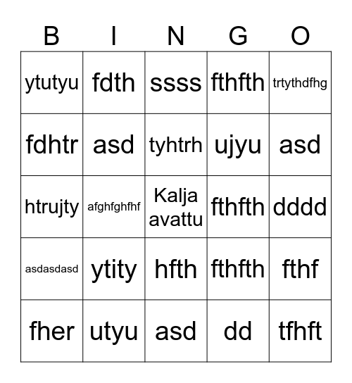 Tammela Bingo 2024 Bingo Card