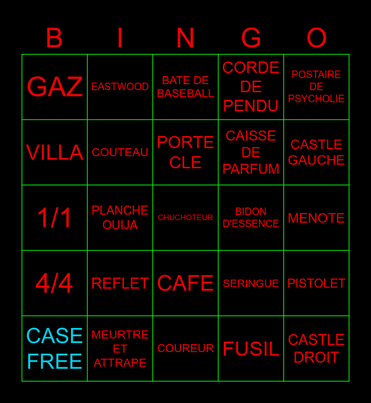 BINGO REMNANT RECORDS FR Bingo Card