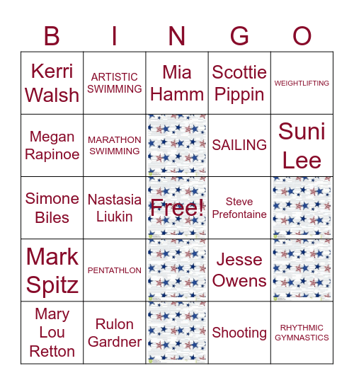 Big Games Bingo! Bingo Card