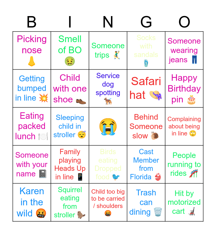 Animal Kingdom Bingo! Bingo Card